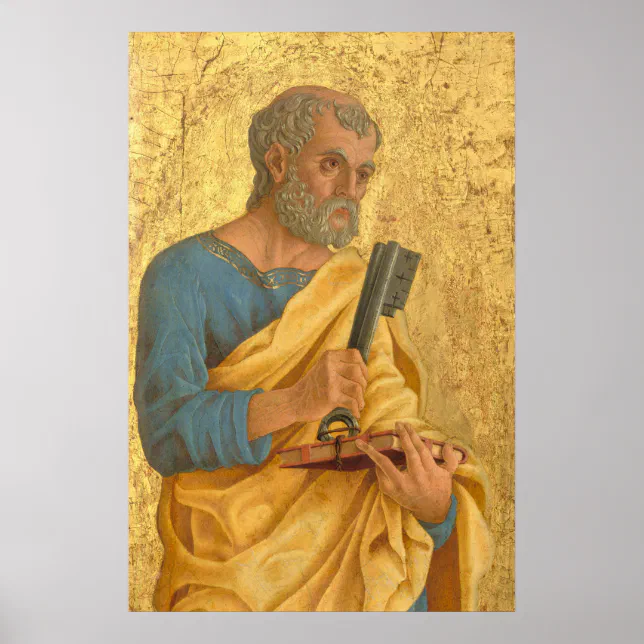 Saint Peter - Marco Zoppo, Italian Fine Art Poster | Zazzle