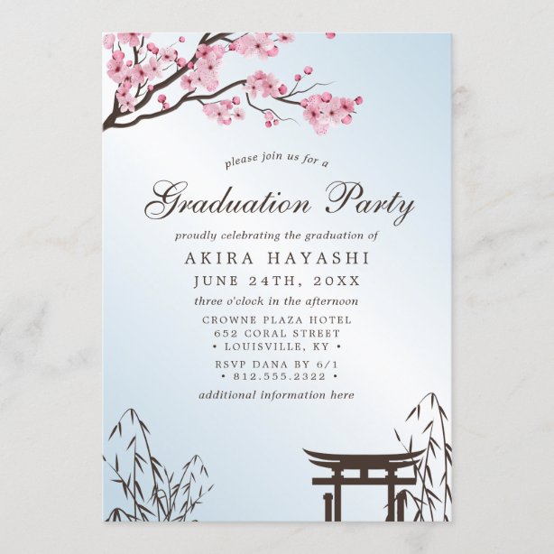 In Japan Graduation Invitations & Announcements | Zazzle.co.uk