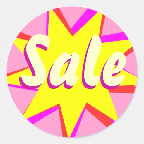 Retail Sale Stickers & Labels | Zazzle UK