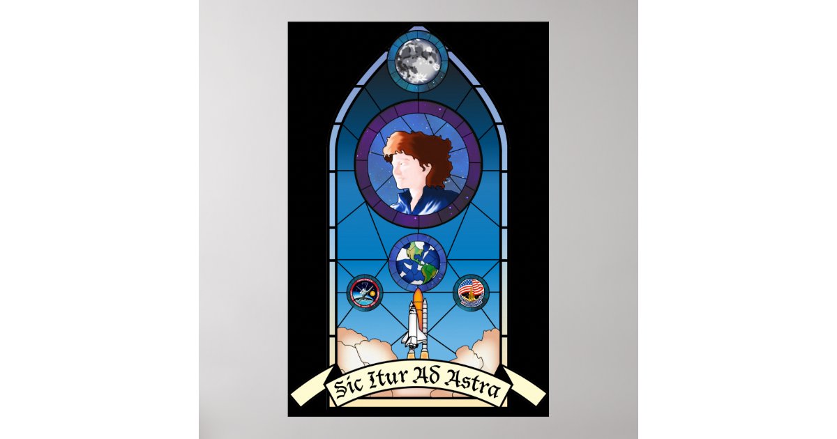 Sally Ride Memorial Poster | Zazzle