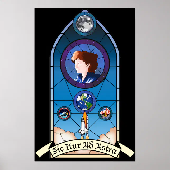 Sally Ride Memorial Poster | Zazzle