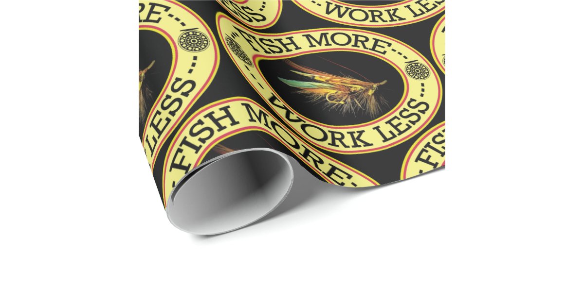 Salmon Fly Fishing Wrapping Paper | Zazzle