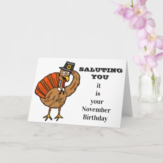 *SALUTING TURKEY* HAPPY IT IS "YOUR BIRTHDAY" CARD | Zazzle.co.uk