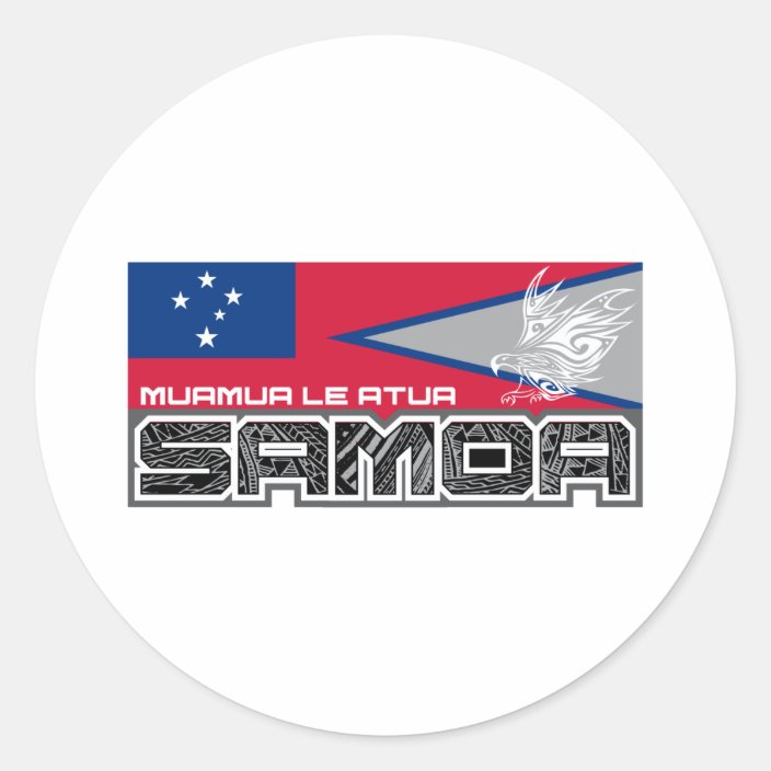 Samoa Muamua Le Atua - American Samoa / Samoa Flag Classic Round ...