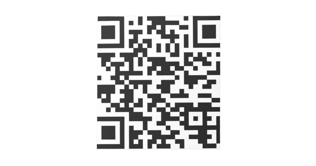 Sample Bitcoin QR Code Notepad | Zazzle