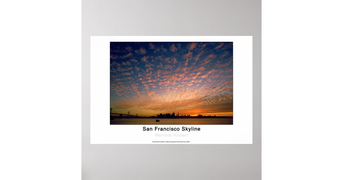 San Francisco Skyline Poster | Zazzle