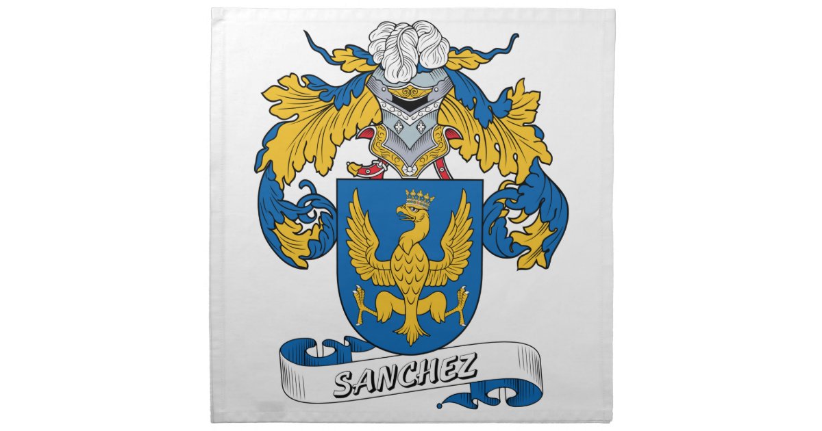 Sanchez Family Crest Napkin | Zazzle