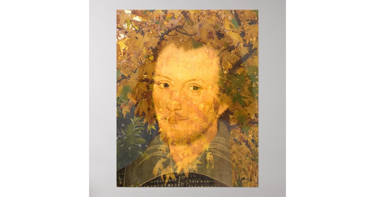 Sanders’ portrait of William Shakespeare Poster | Zazzle