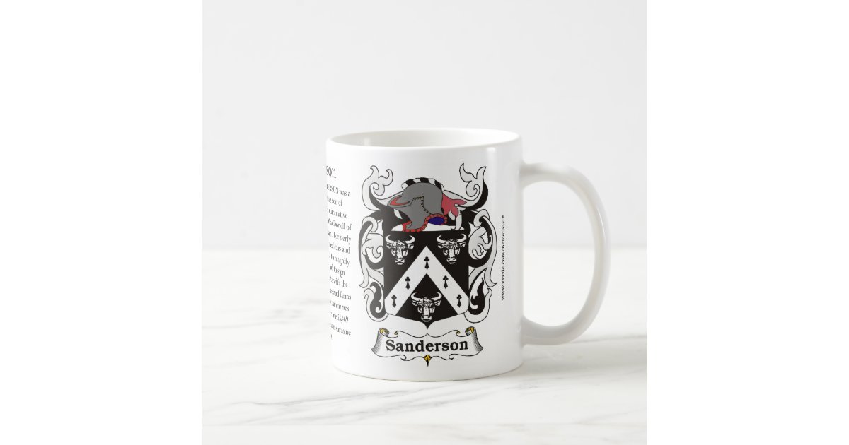 Sanderson Family Coat of Arms Mug | Zazzle