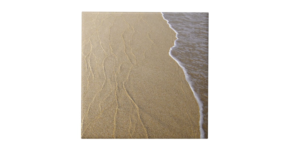 Sandy Beach Background Tile | Zazzle