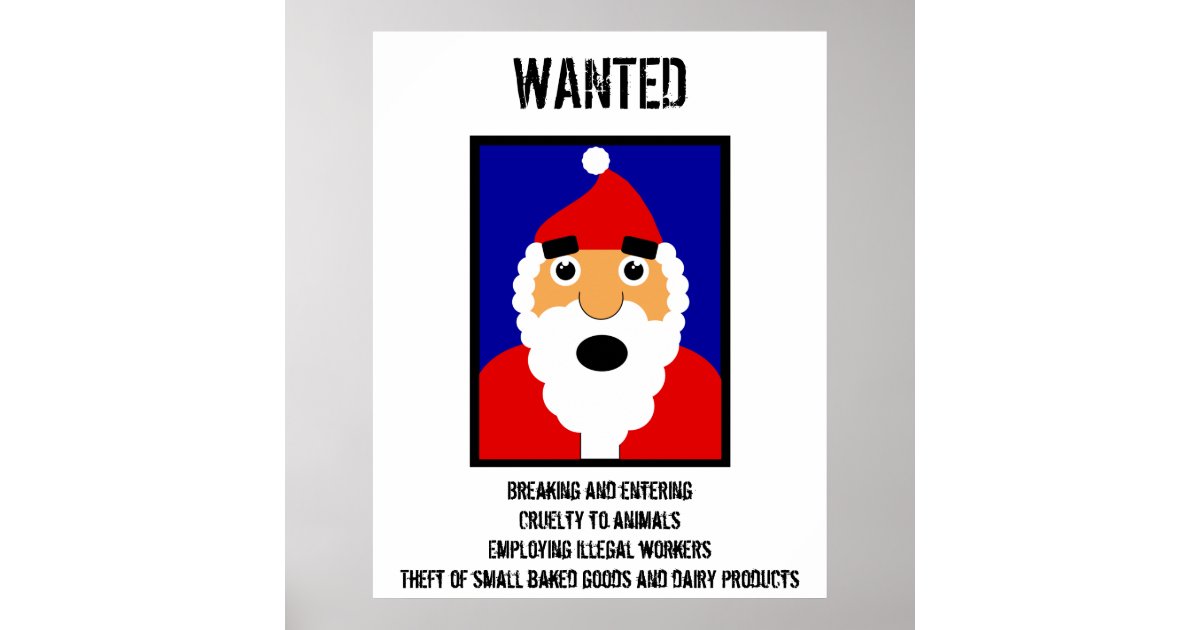 Santa Wanted Poster | Zazzle