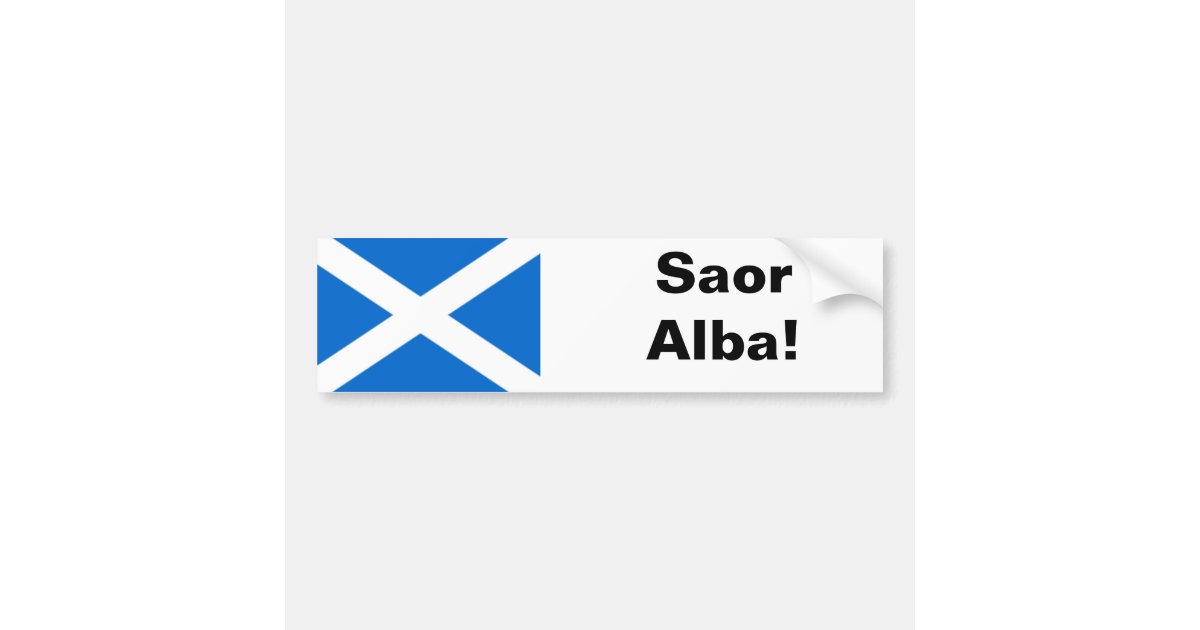 Saor Alba Bumper Sticker | Zazzle
