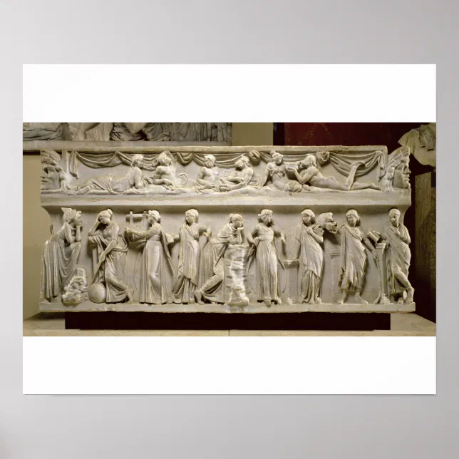 Sarcophagus of the Muses, Roman (marble) Poster | Zazzle