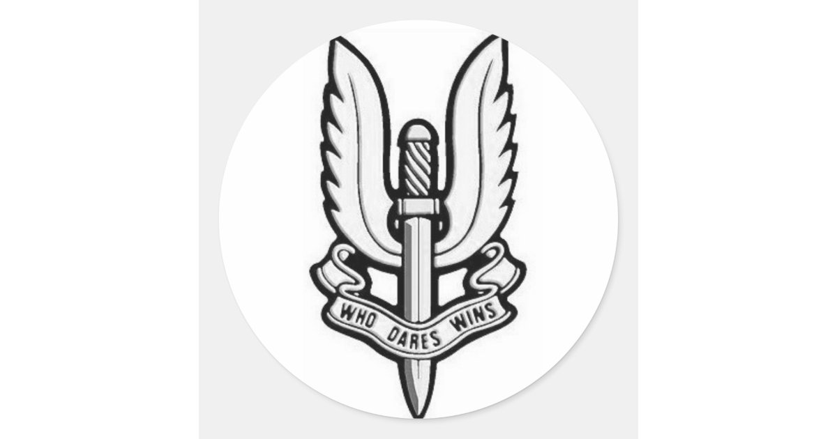 SAS Emblem Vinyl Sticker | Zazzle