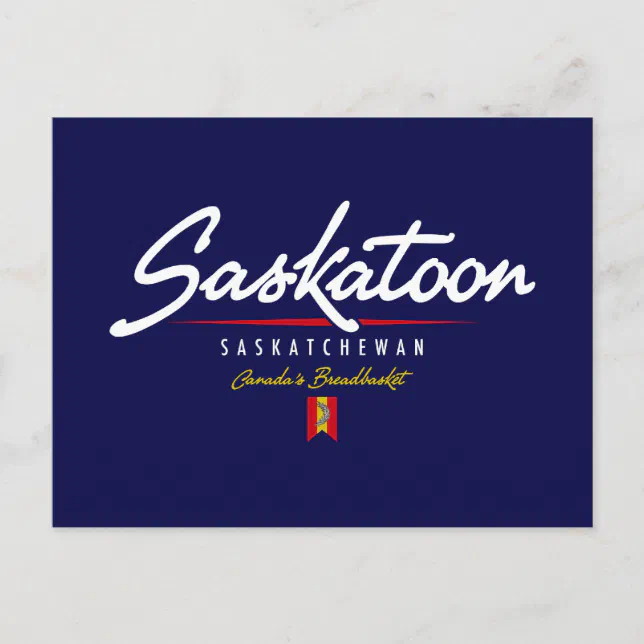 Saskatoon Script Postcard | Zazzle