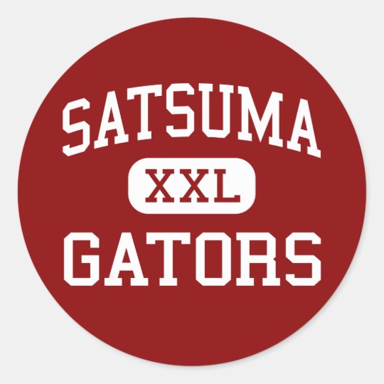 Satsuma - Gators - High School - Satsuma Alabama Classic Round Sticker ...