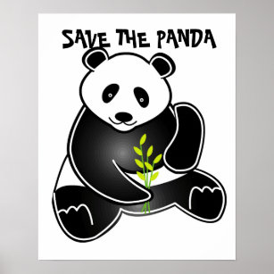 Save The Panda Posters & Prints | Zazzle UK
