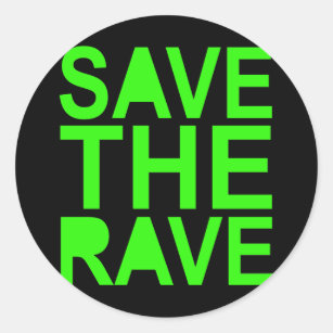 Rave Stickers & Labels | Zazzle UK