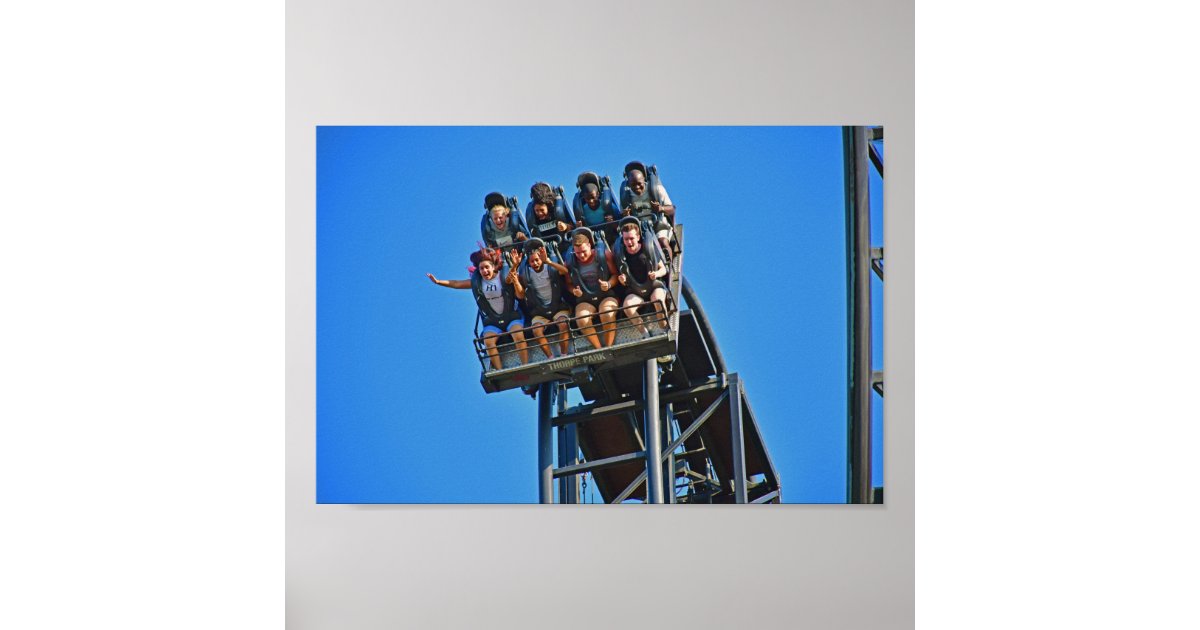 SAW: The Ride Drop 2 | Thorpe Park Resort Poster | Zazzle