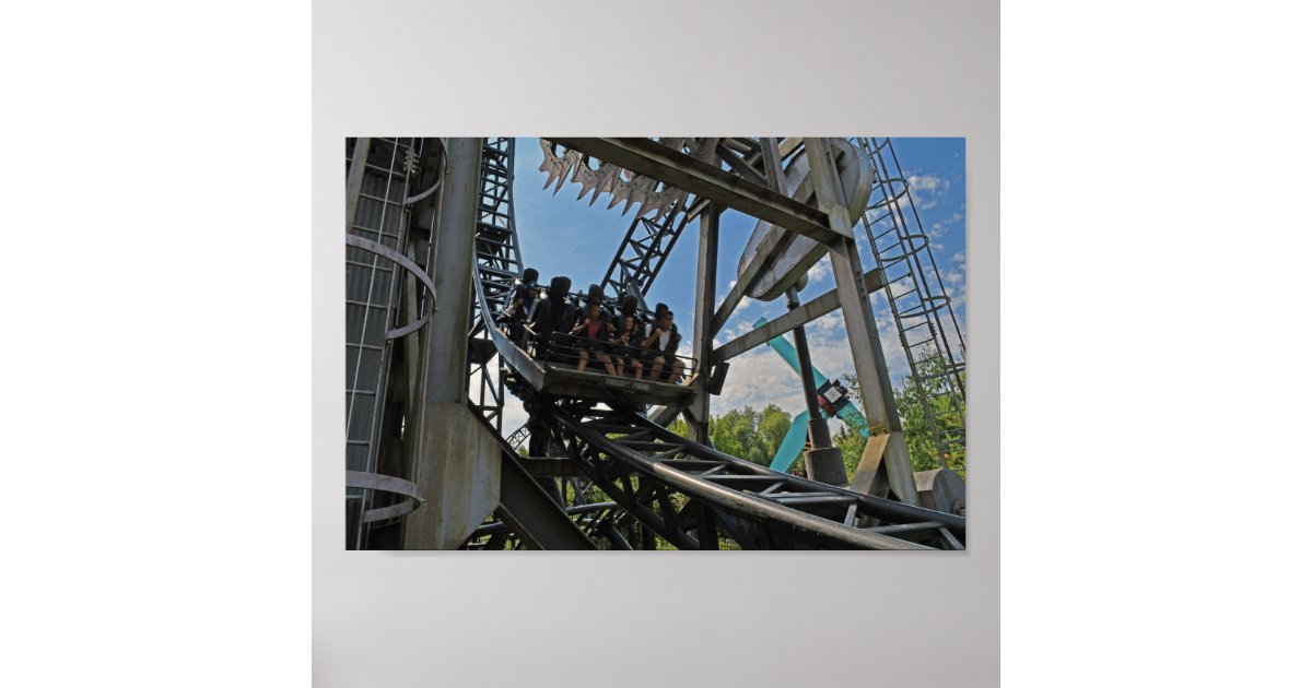 SAW: The Ride Drop | Thorpe Park Resort Poster | Zazzle