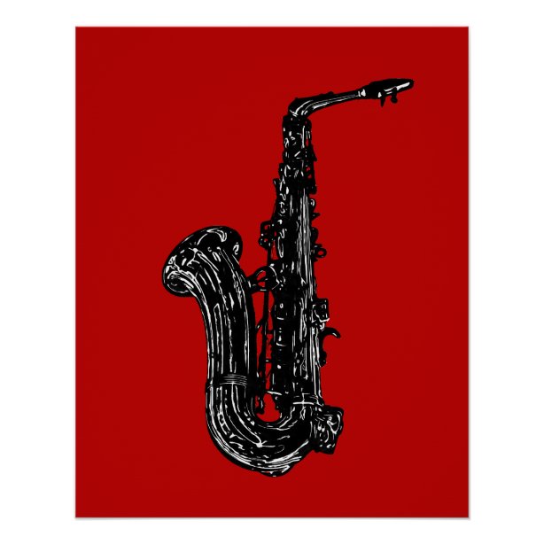 Saxophone Posters & Prints | Zazzle UK