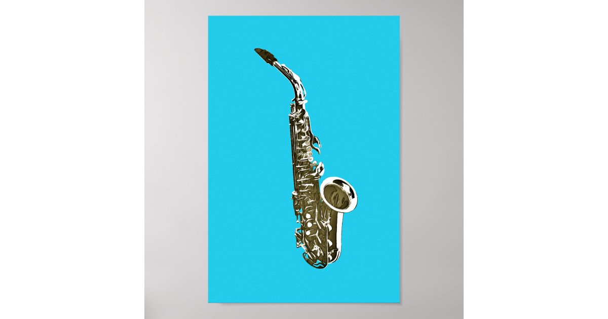 Saxophone Poster | Zazzle