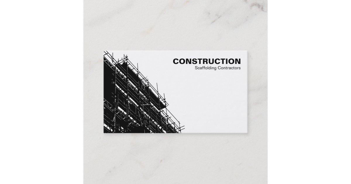 Scaffolding HC - White Business Card | Zazzle