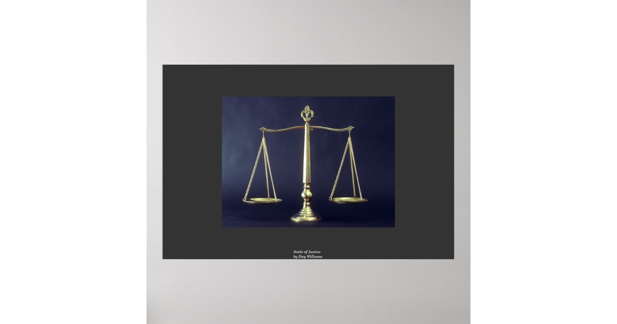 Scales of Justice Poster | Zazzle