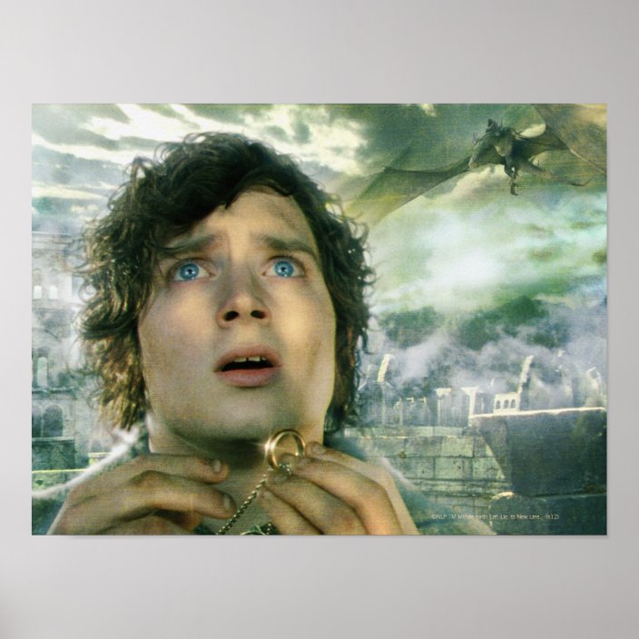 Scared FRODO™ Holding Ring Poster | Zazzle