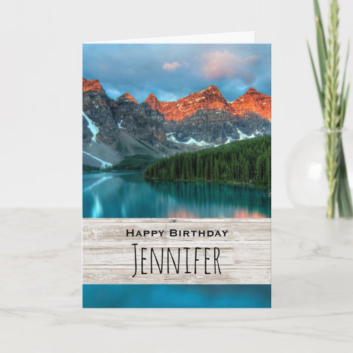 Scenic Mountain Landscape Photograph Birthday Card | Zazzle.co.uk