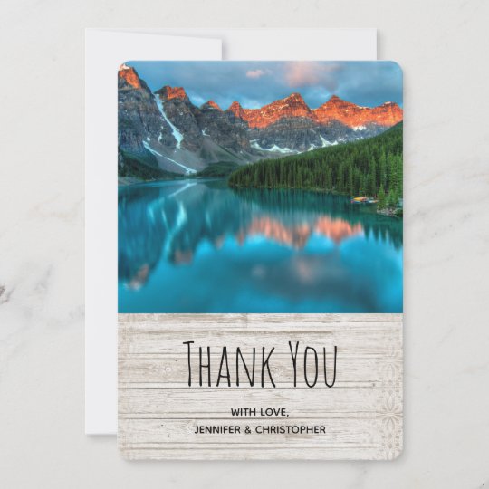 Scenic Mountain Landscape Photograph Thank You Card | Zazzle.co.uk