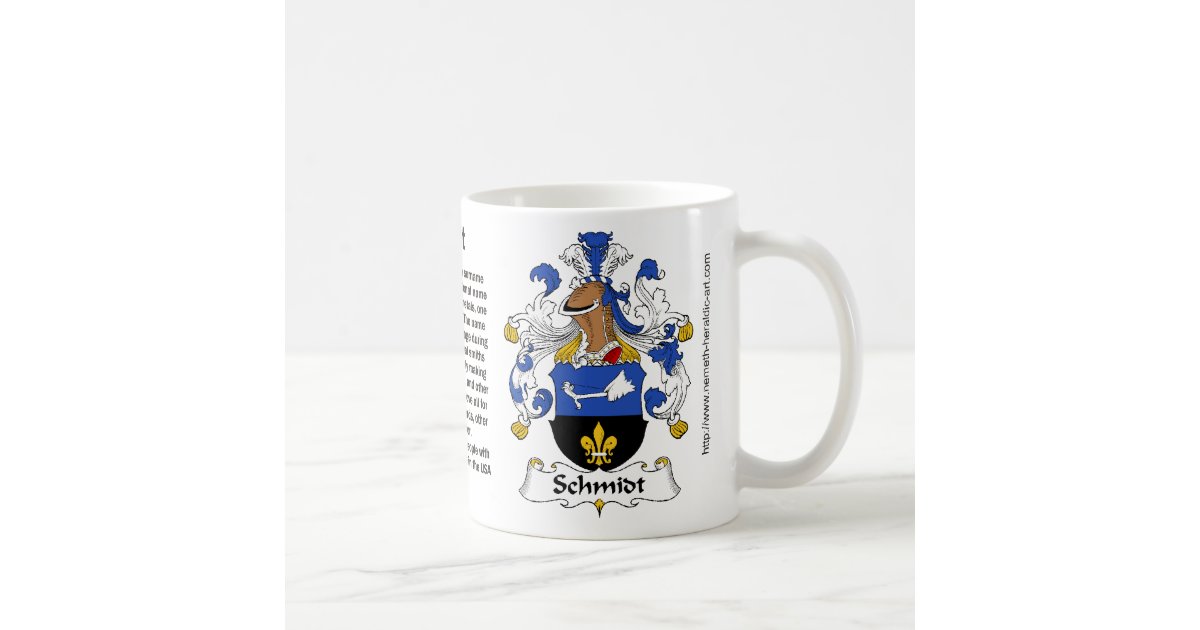 Schmidt Family Crest Mug | Zazzle