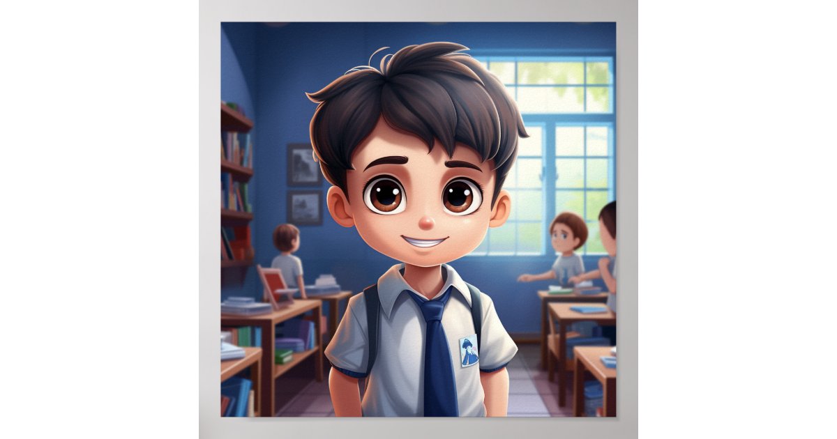 School Boy Poster | Zazzle