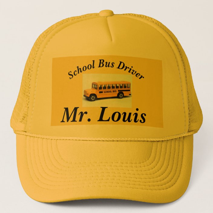 School Bus Driver Trucker Hat | Zazzle.co.uk