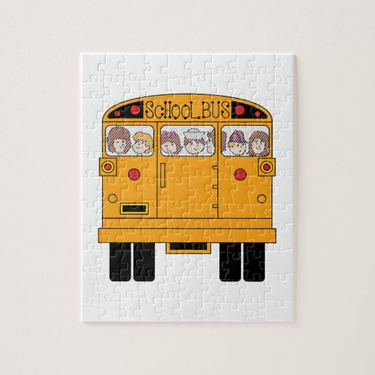 School Bus Rear Jigsaw Puzzle | Zazzle.co.uk
