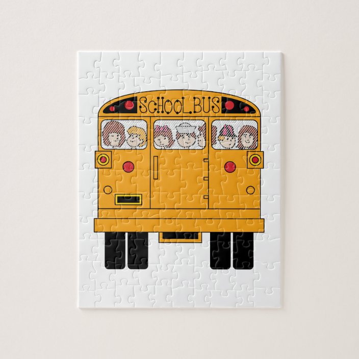 School Bus Rear Jigsaw Puzzle | Zazzle.co.uk
