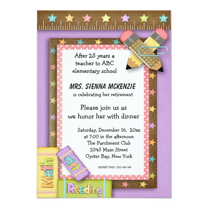 School Event Invitation | Zazzle.co.uk