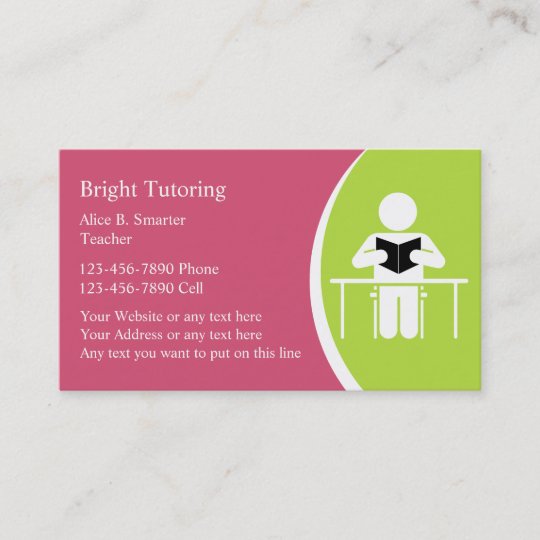 School Tutoring Business Cards | Zazzle.co.uk