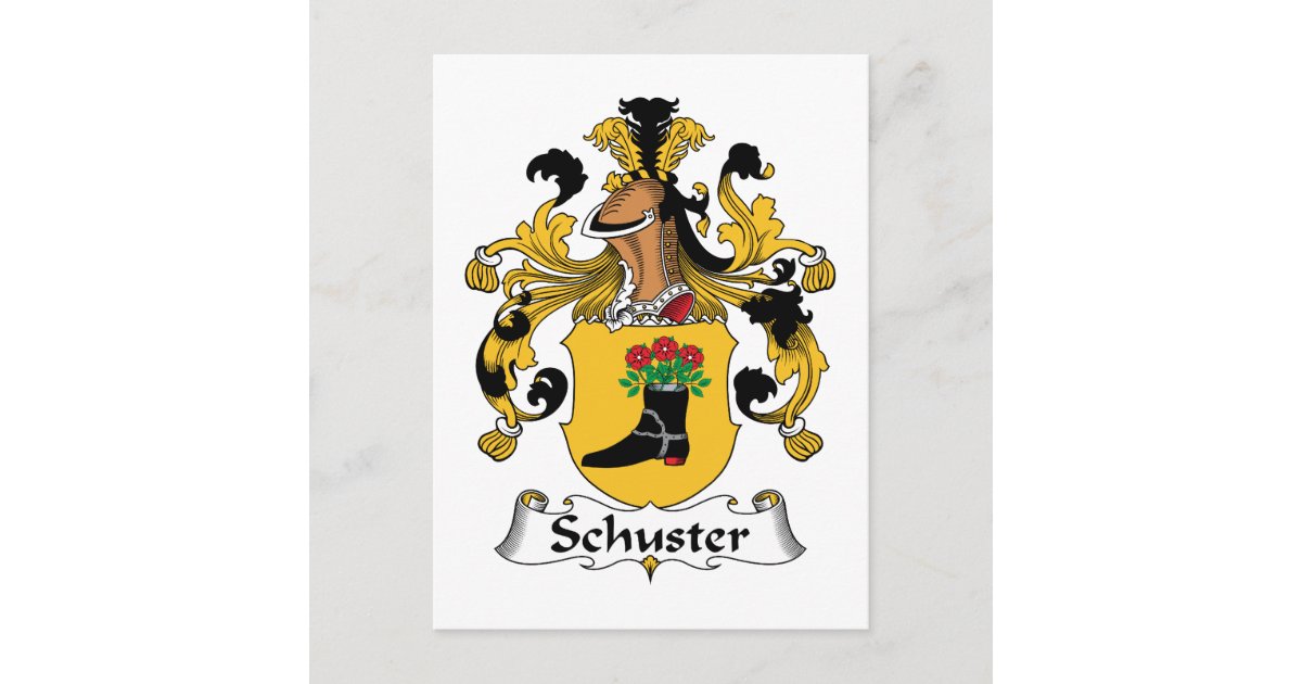 Schuster Family Crest Postcard | Zazzle