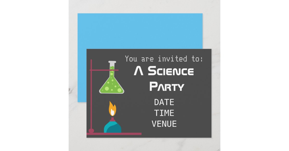 Science party chemistry experiments Party Invitation | Zazzle