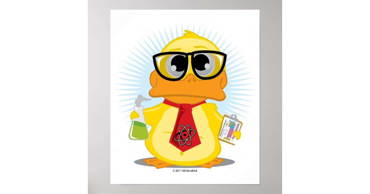 Science Teacher Duck Poster | Zazzle
