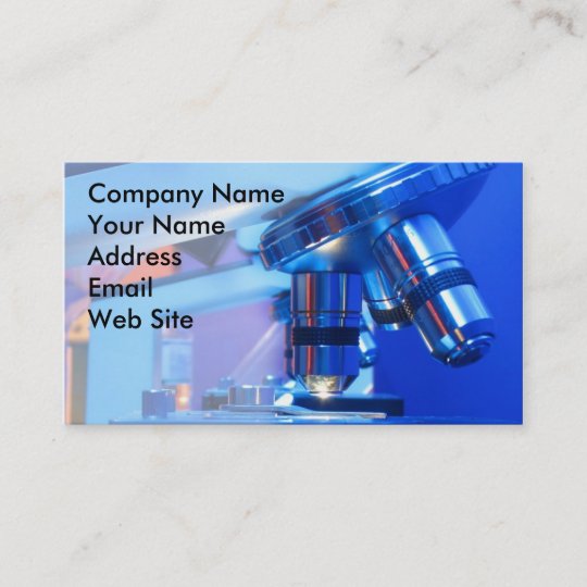 Scientific Microscope Business Card | Zazzle.co.uk