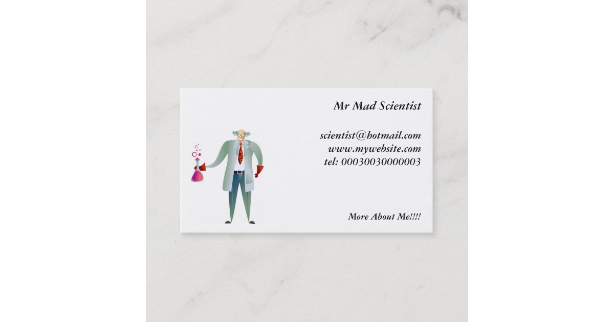 Scientist Business Card | Zazzle