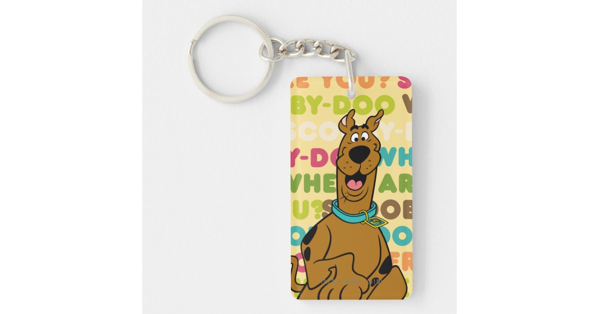 Scooby-Doo Running "Where Are You?" Key Ring | Zazzle