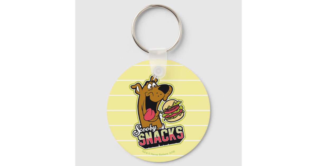 Scooby-Doo "Scooby Snacks" Logo Key Ring | Zazzle