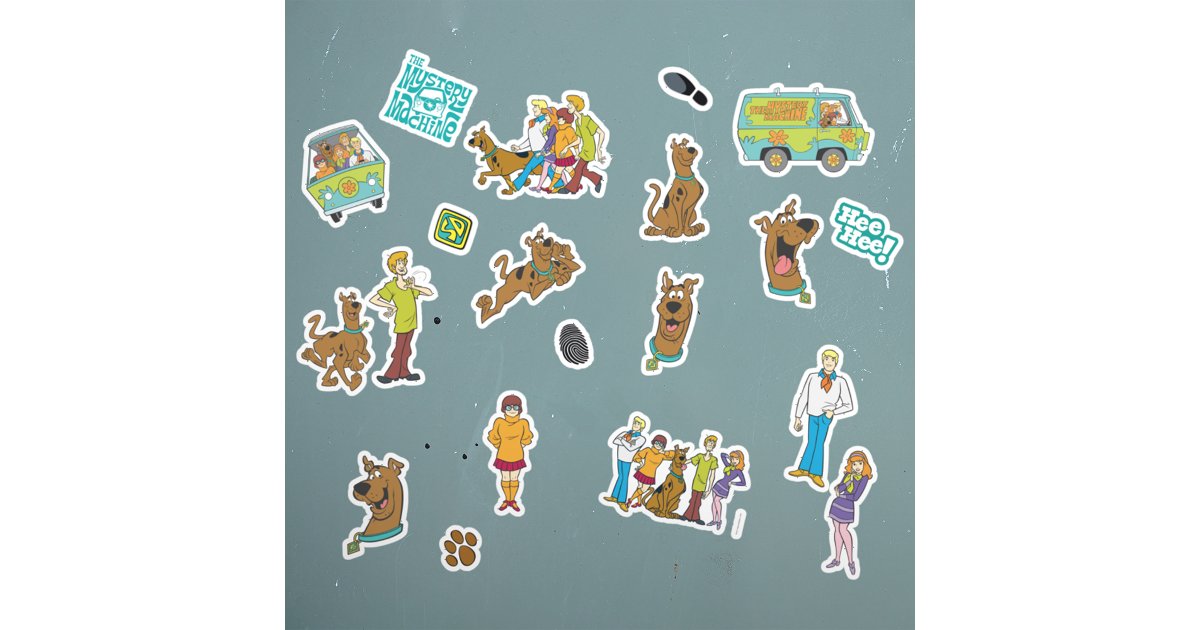 Scooby Doo Sticker Set | Zazzle