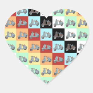 Motor Scooter Stickers & Labels | Zazzle UK
