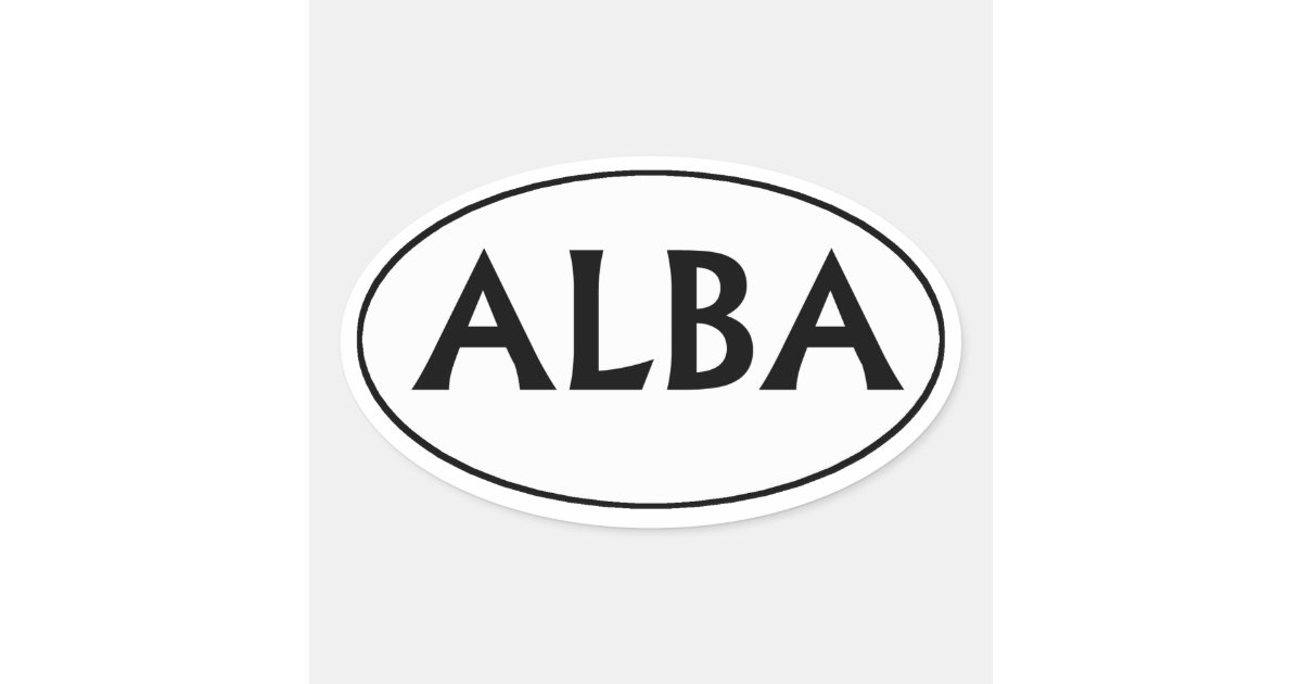 Scotland Alba Oval Bumper Sticker | Zazzle
