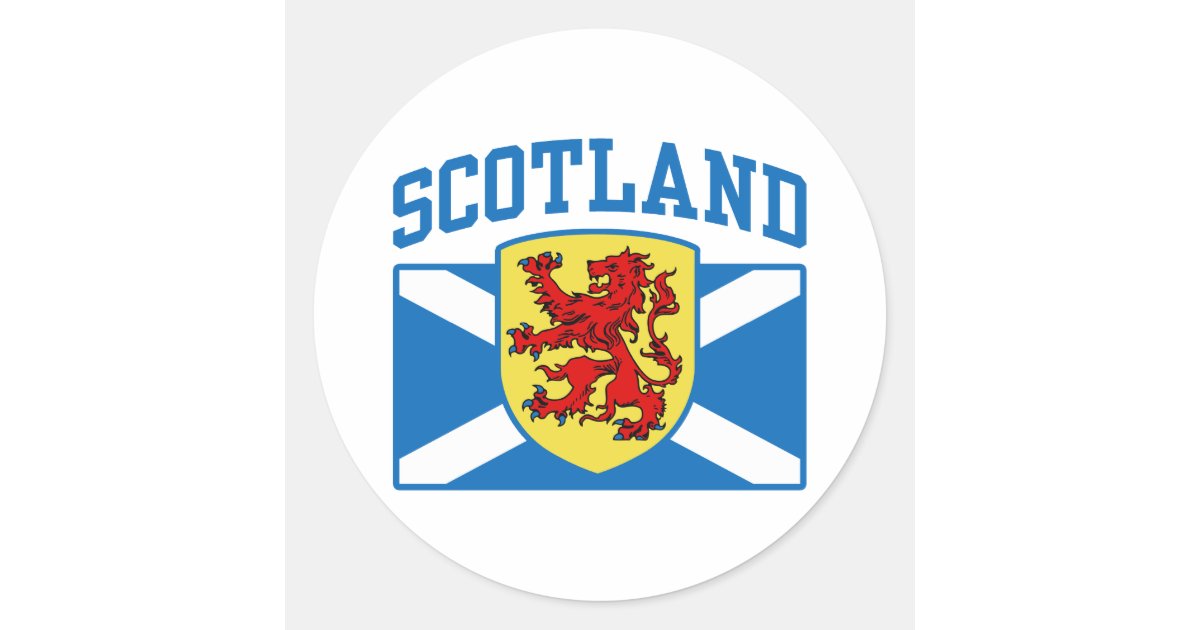 Scotland Classic Round Sticker | Zazzle