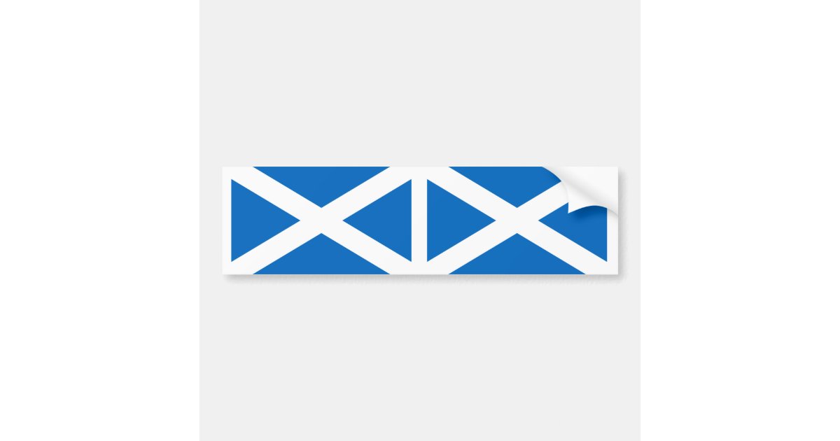 Scotland Flag Bumper Sticker | Zazzle
